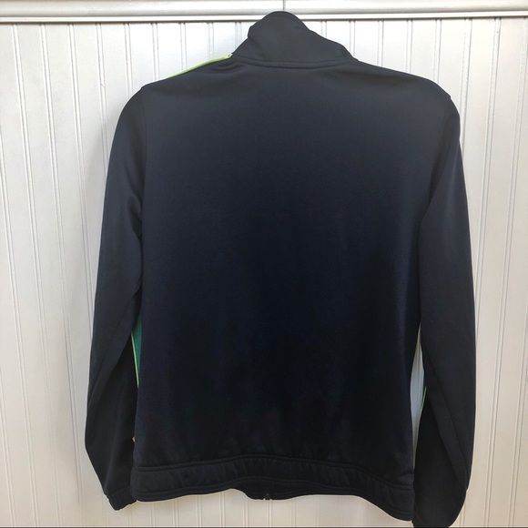 Puma | Jackets & Coats | Puma Navy Green Zipup Trackworkout Jacket L ...